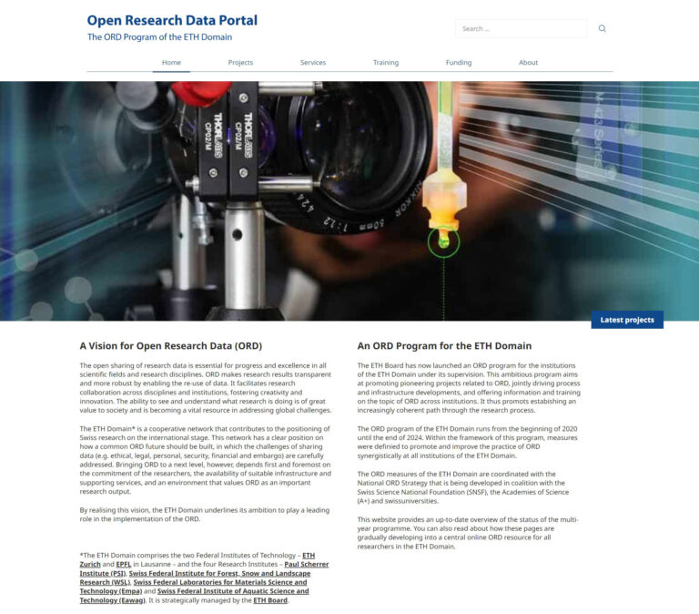 ETH Domain launches website to promote Open Research Data - science ...